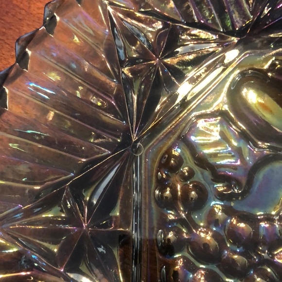 Dining | Carnival Glass Plate Set Of 3 | Poshmark